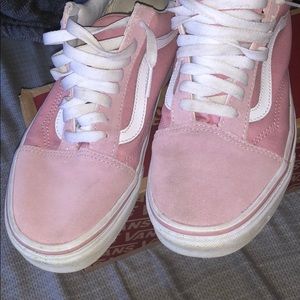 Vans | Shoes | Pinkwhite Vans | Poshmark